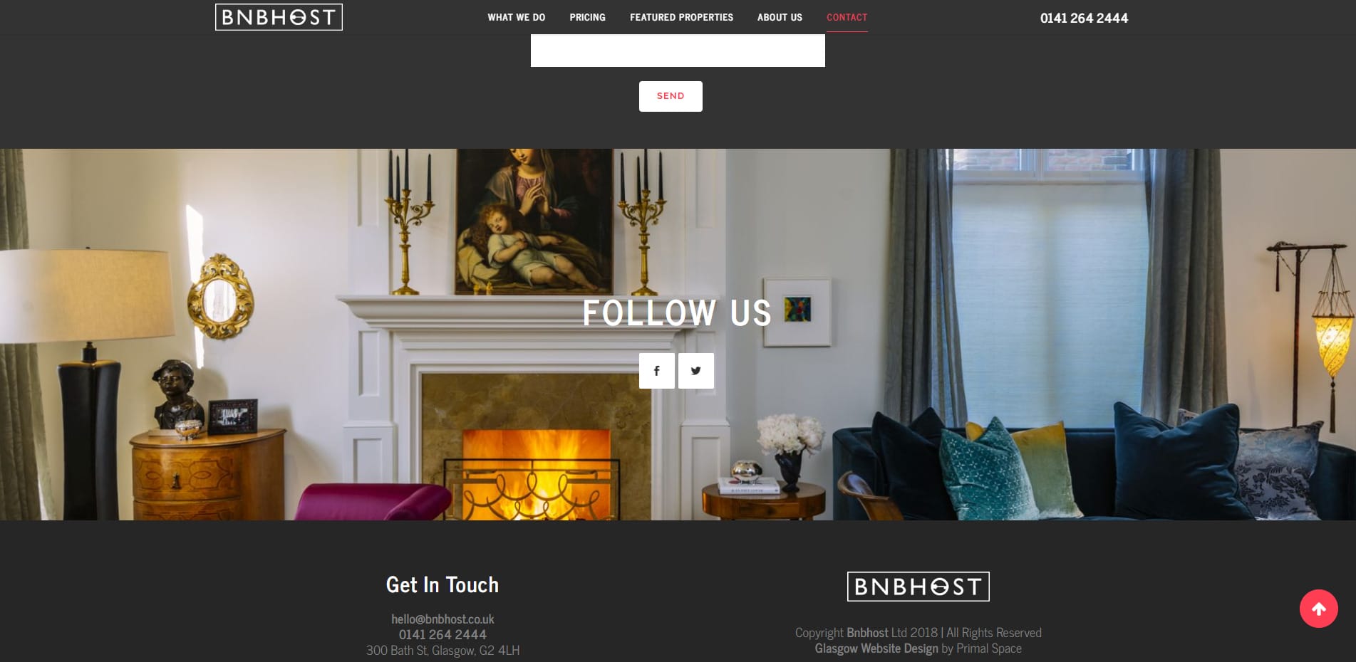 Bnb Host Website Design - Primal Space