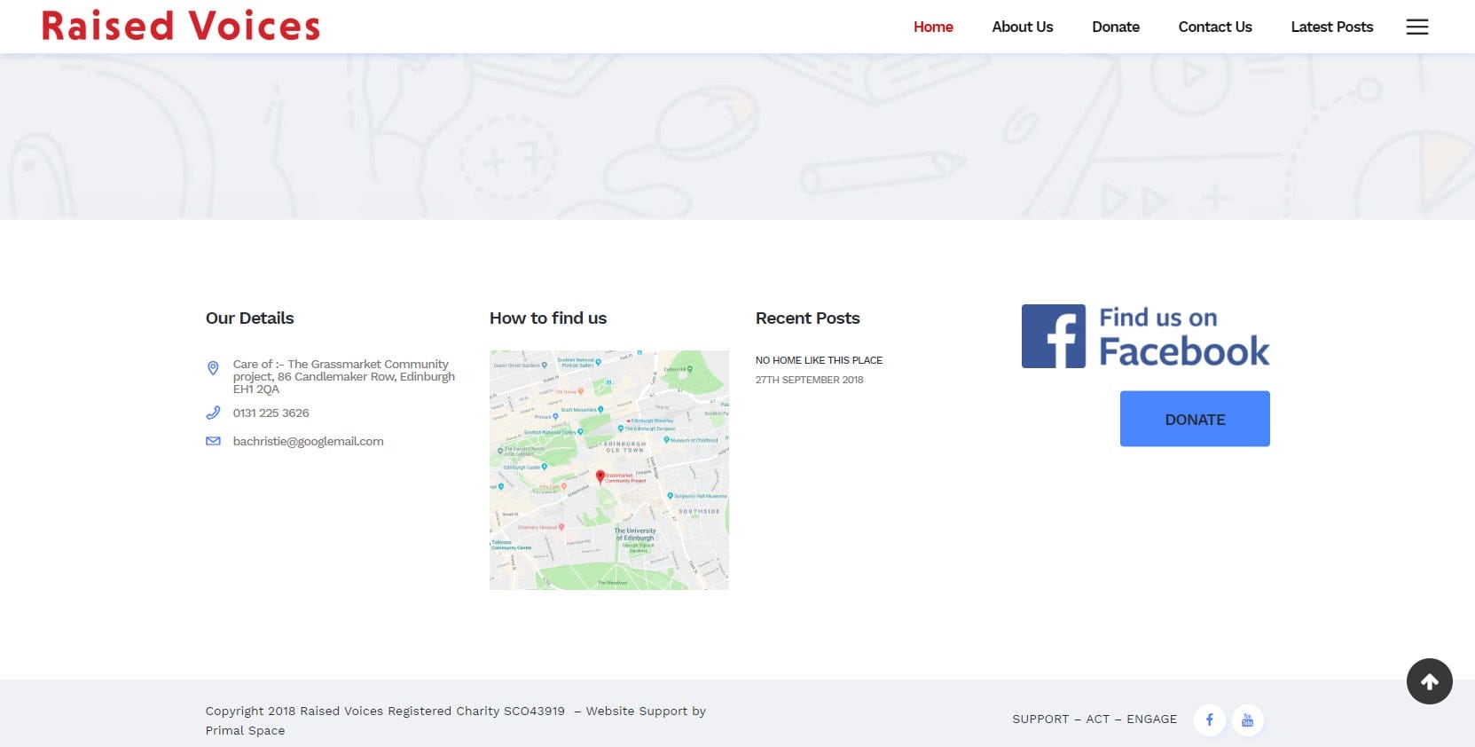Raised Voices Website Design - Primal Space