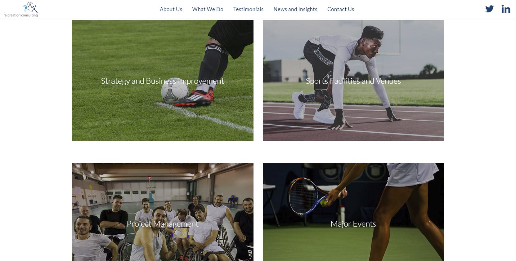 Recreation Consulting Website Design - Primal Space