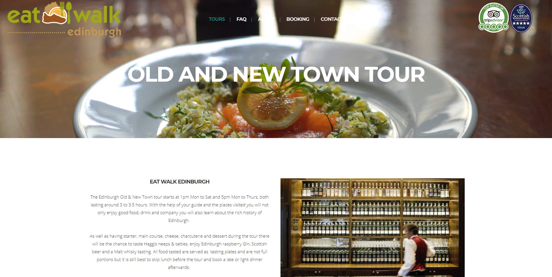 Eat Walk Edinburgh Website Design - Primal Space