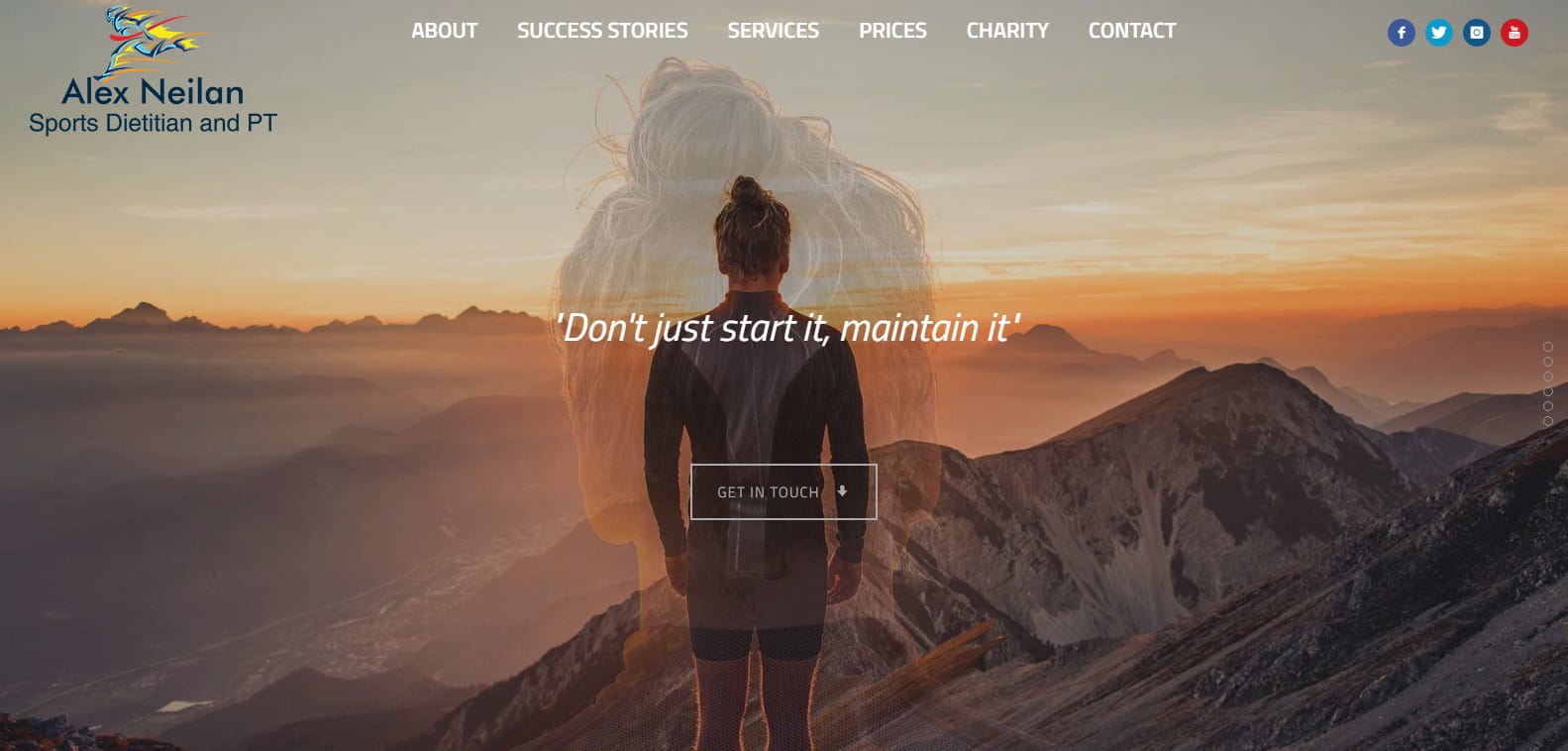 The Sport Dietitian Website Design - Primal Space