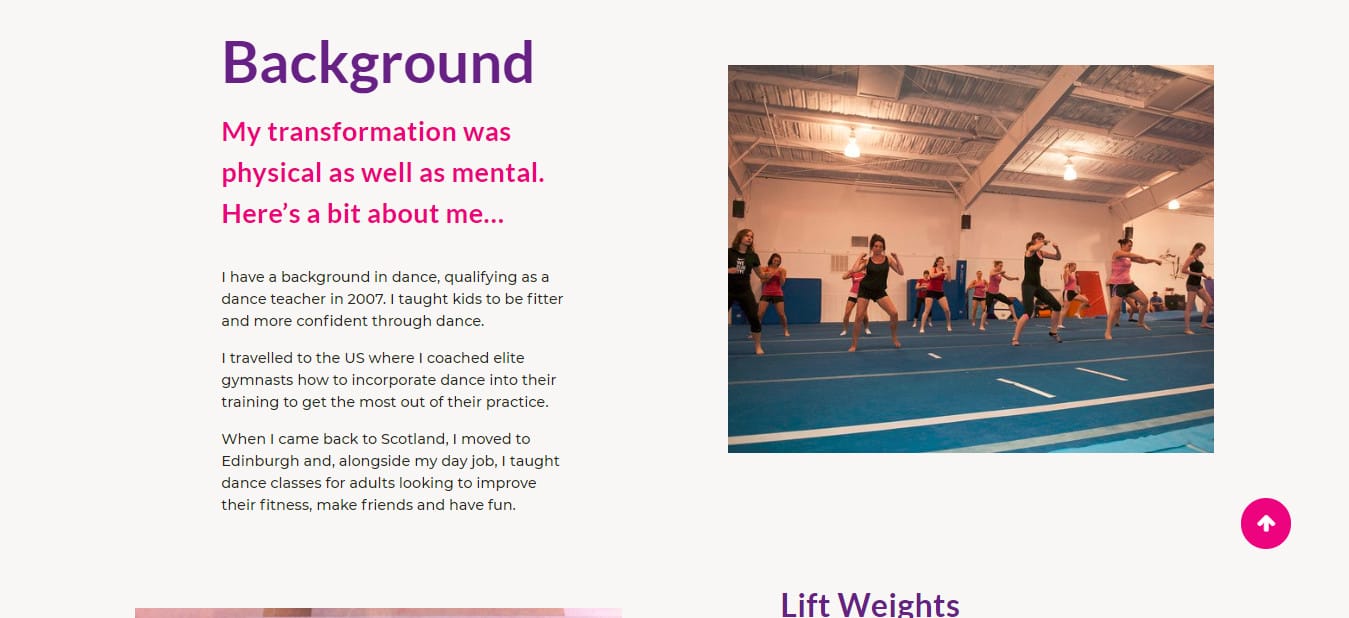 Strong Lean Living Website Design - Primal Space