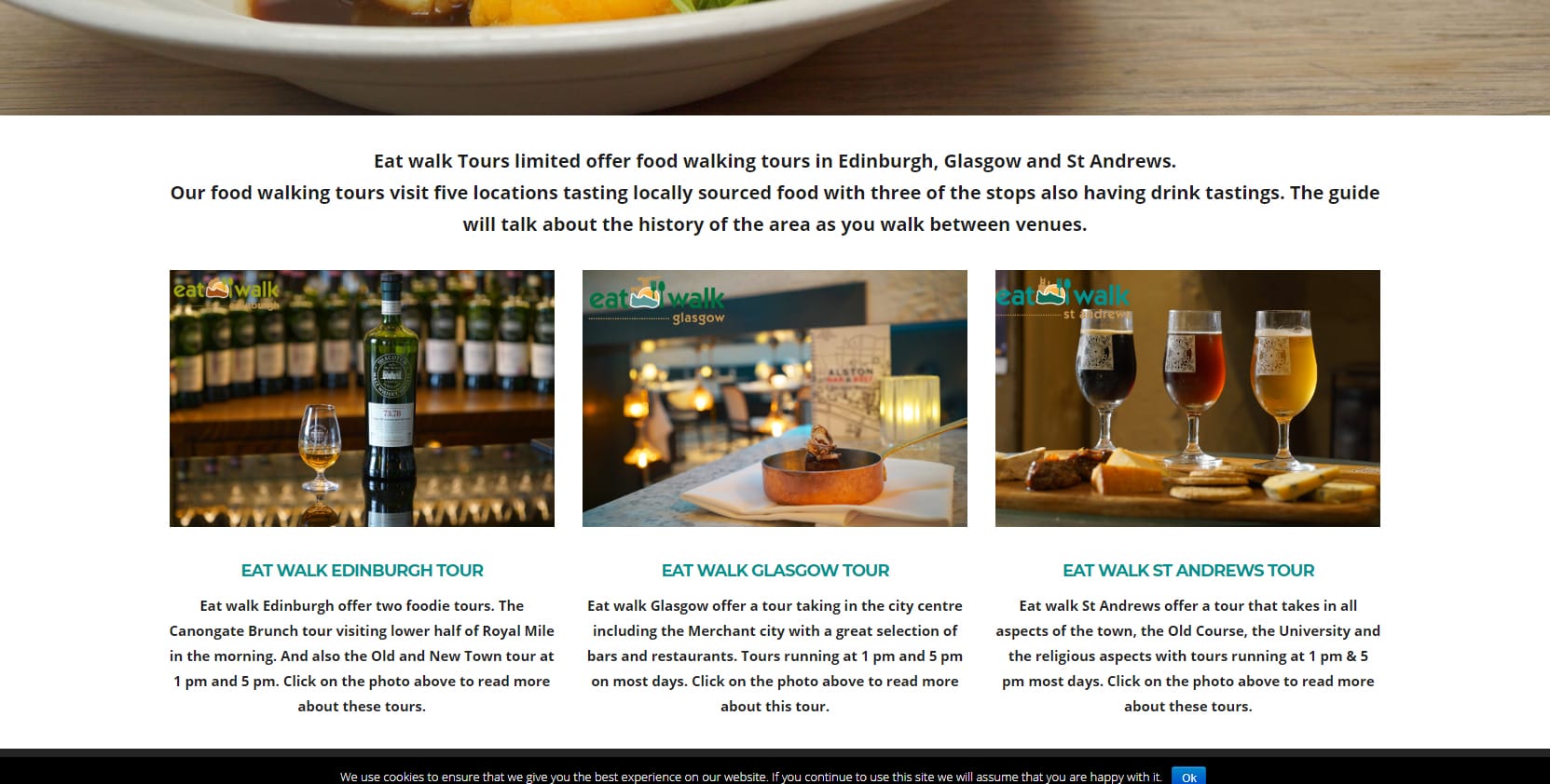 Eat Walk Tours Website Design | Primal Space