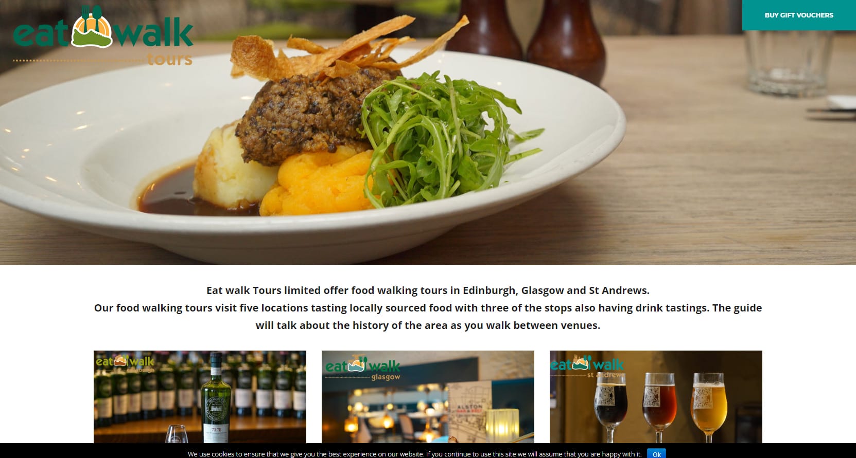 Eat Walk Tours Website Design | Primal Space