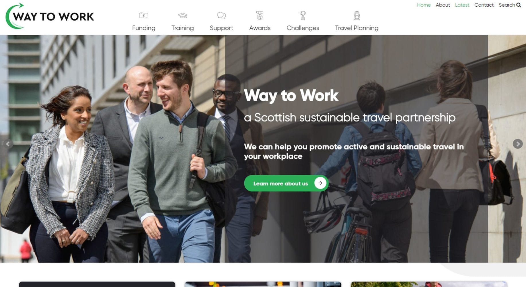 Way To Work Scotland Website Development | Wordpress Website Design