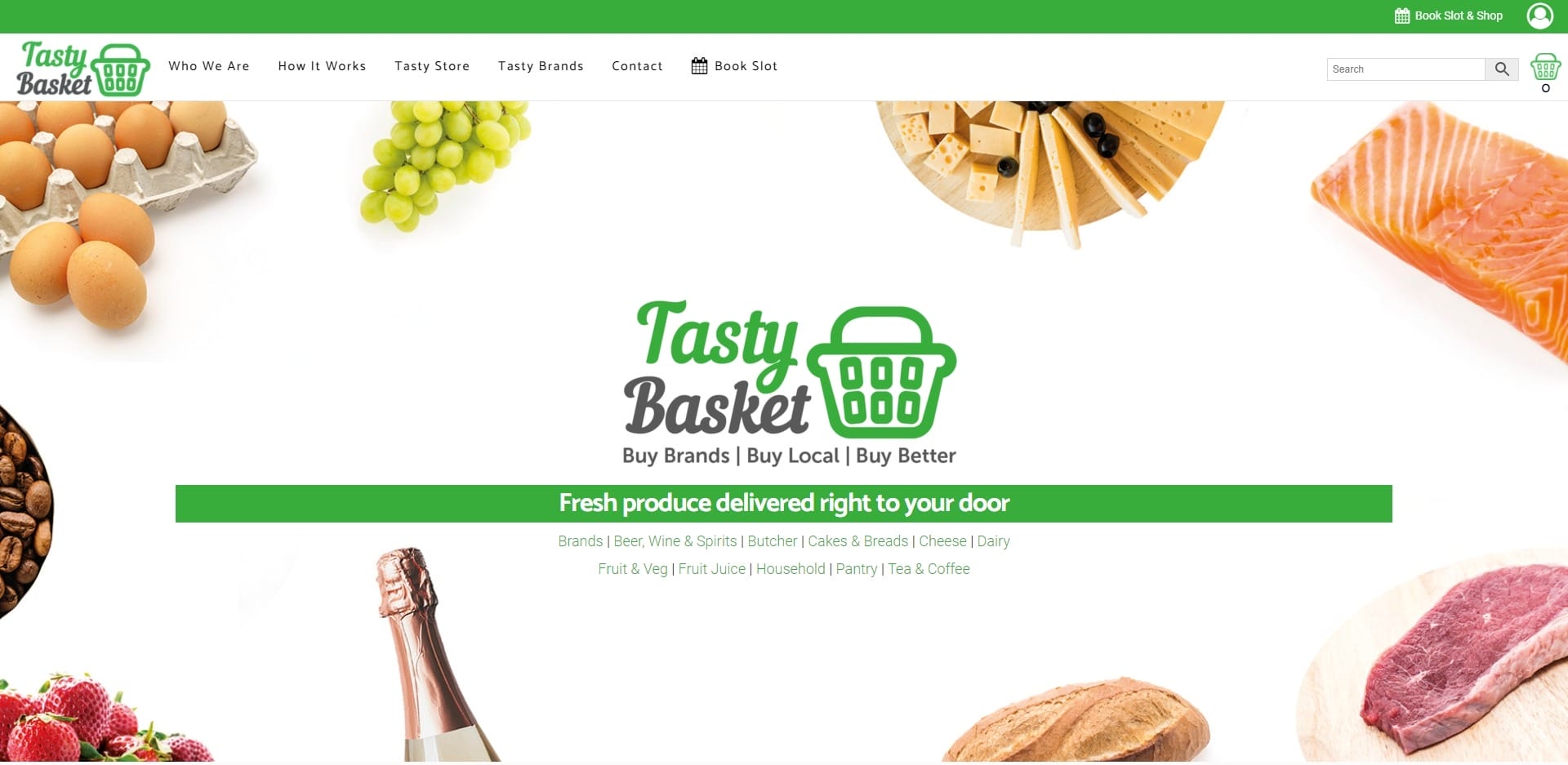 Tasty Basket Website Design | Tasty Basket WordPress Website