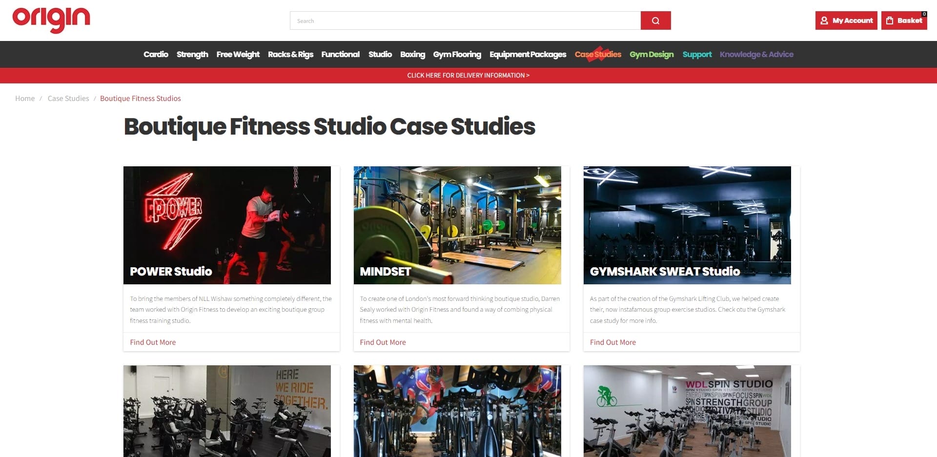 Origin Fitness Magento Website Design | Primal Space Creations