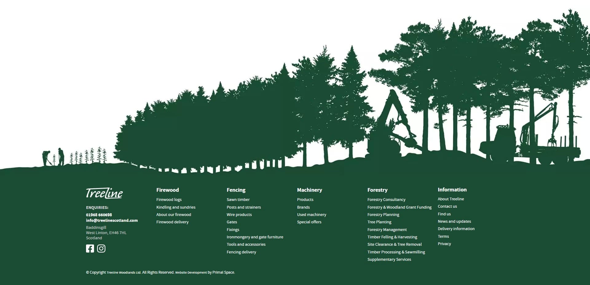 Treeline Magento Website Development | Primal Space