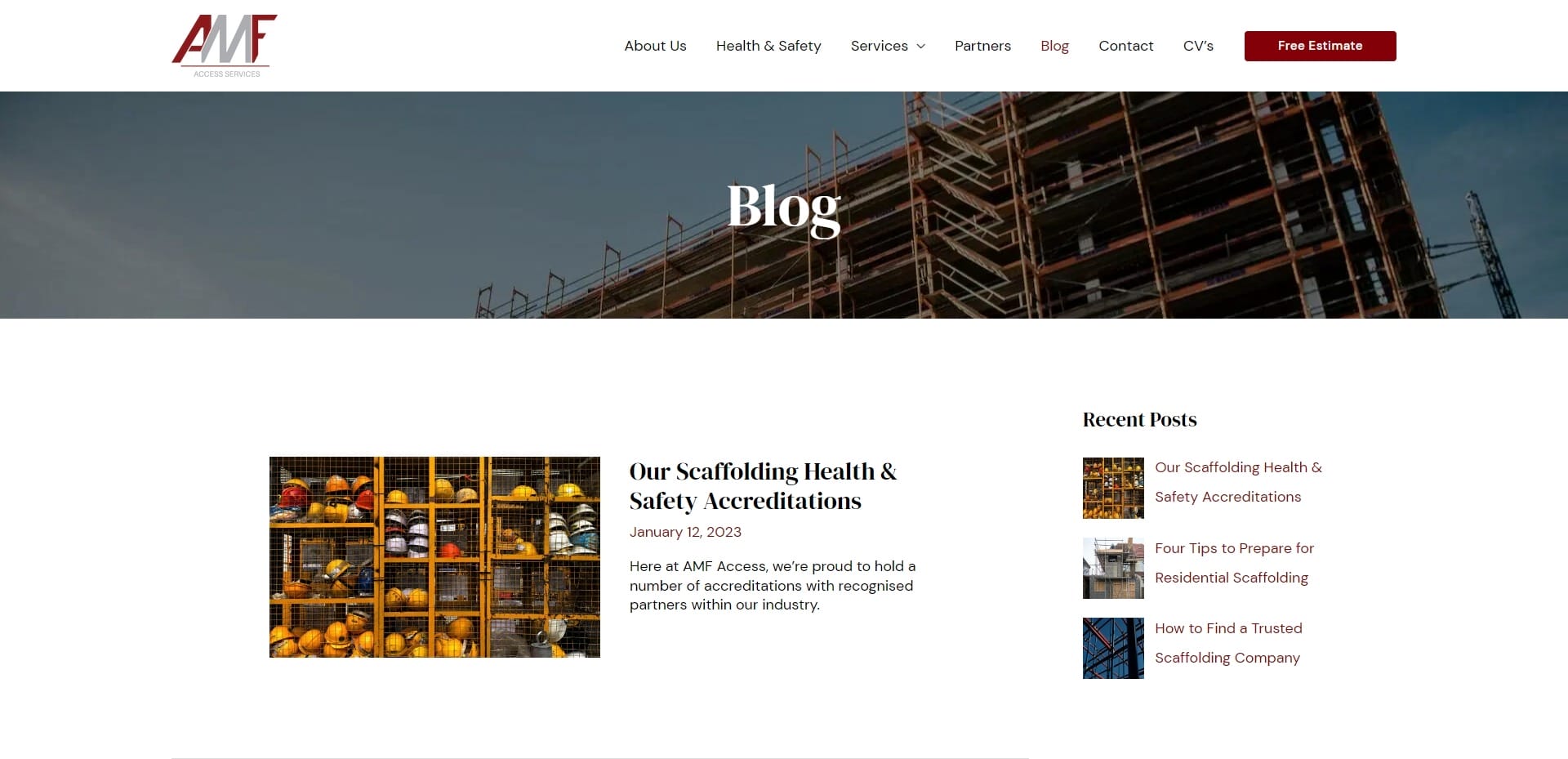 AMF Access Services Website Design | Primal Space